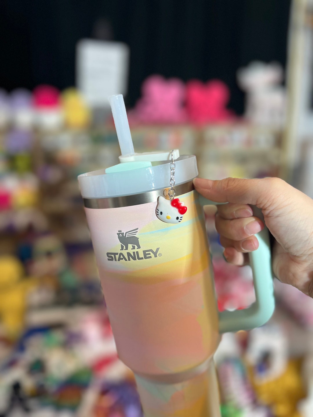 30oz & 40oz Stanley Tumbler Hello Kitty Straw Charm - Etsy