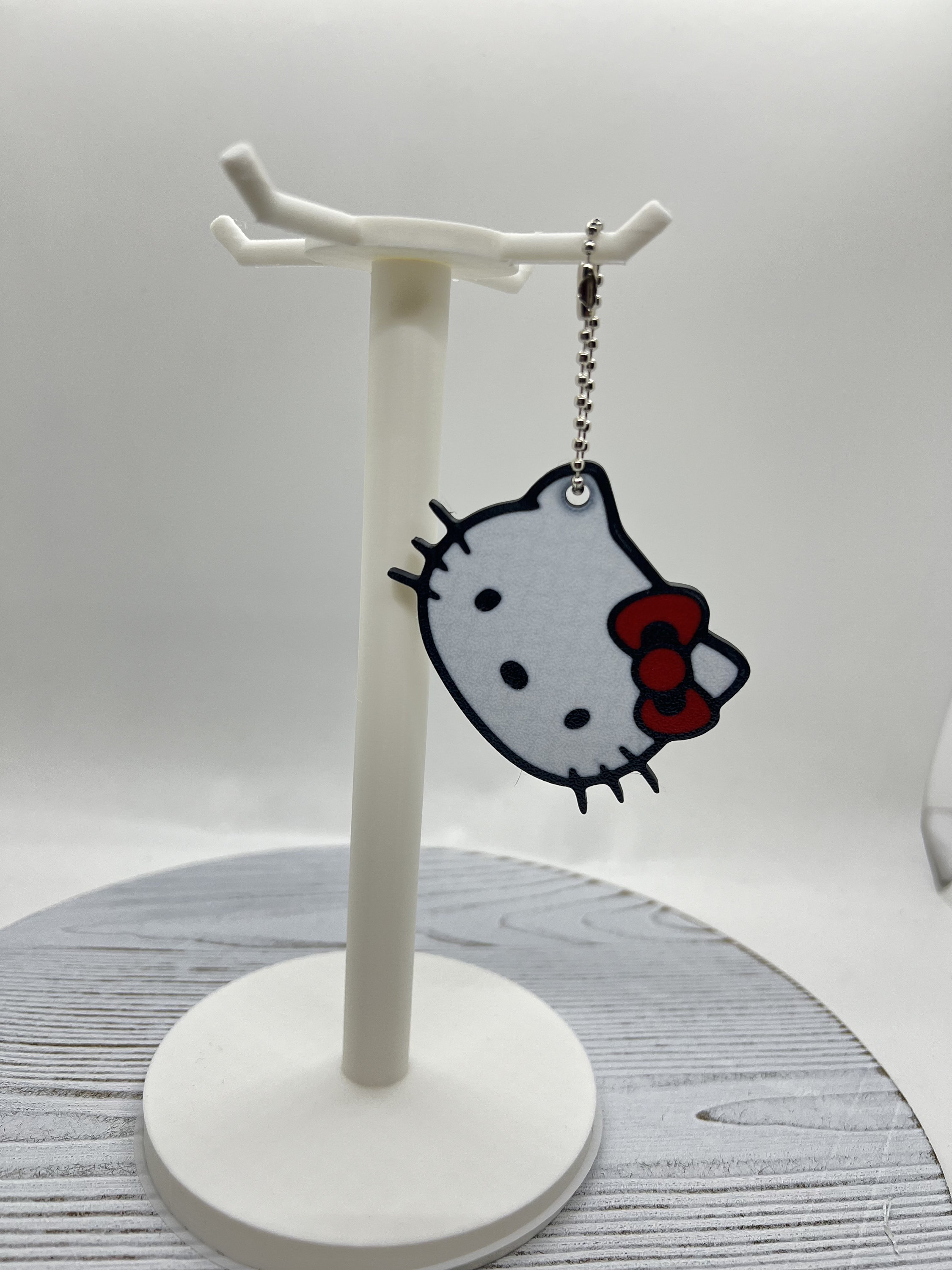 3d Printed Hello Kitty Keychain - Etsy