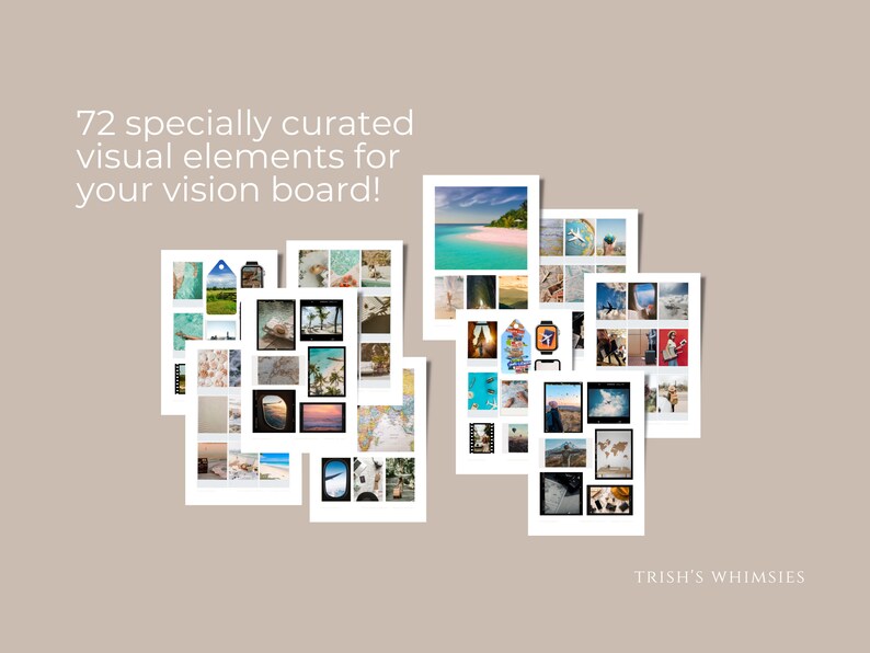 Summer Vision Board, Printable Vacation Visual Board, Dream Holiday ...