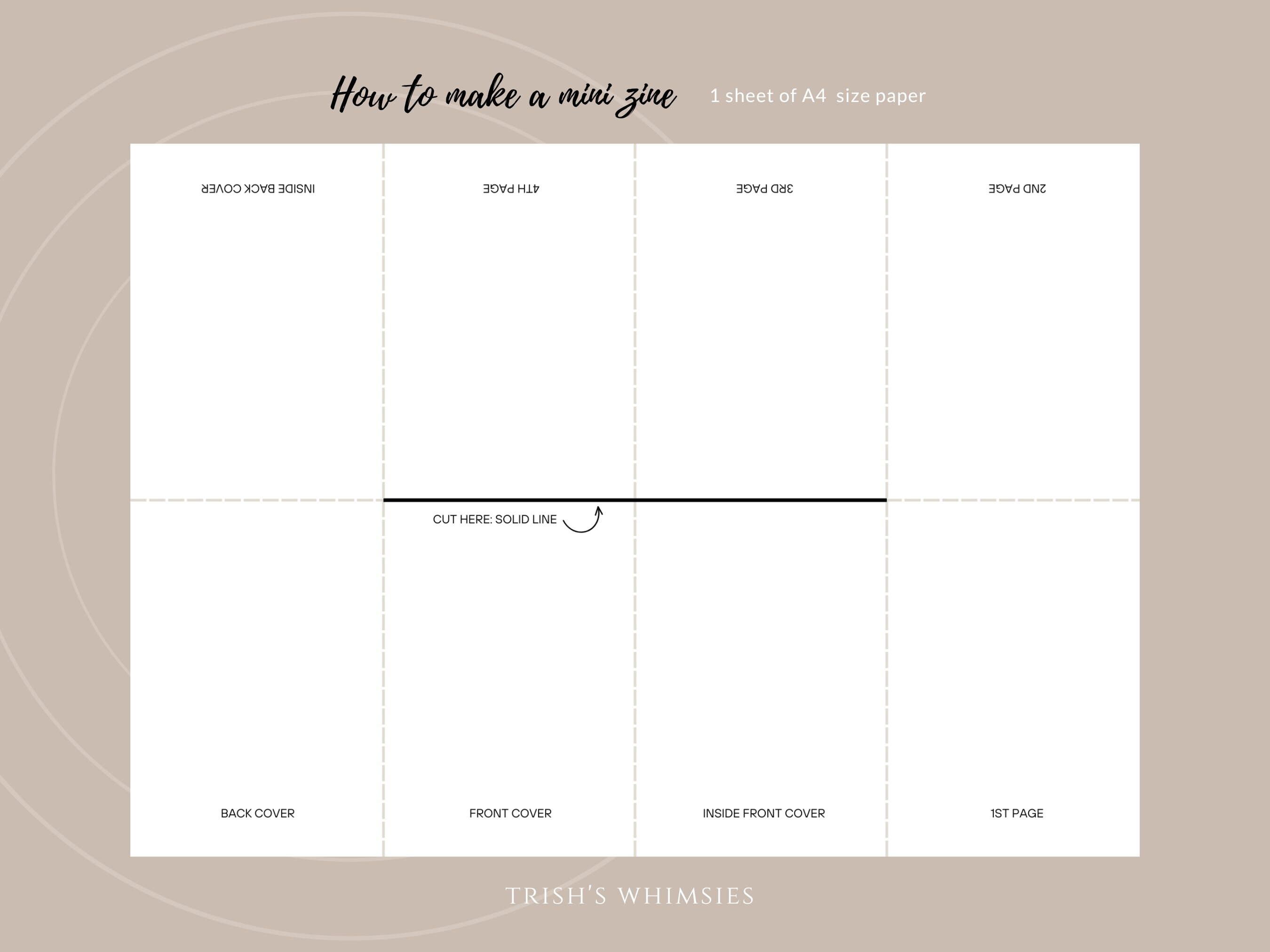 Funny Father's Day Puns, Mini Zine About Fatherhood, Comical Zine Art ...