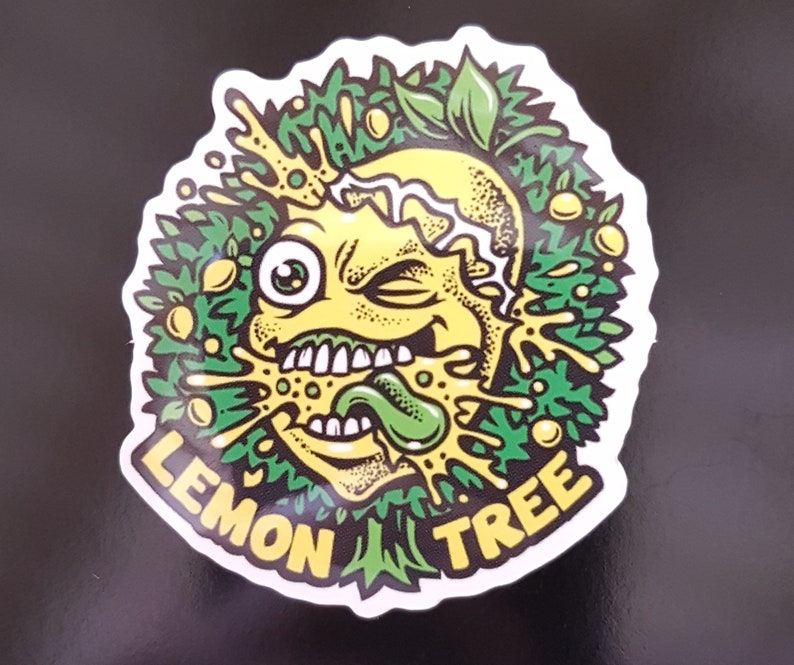 Lemon Tree Vinyl Sticker Cali Slap Weed 420 710 Marijuana - Etsy