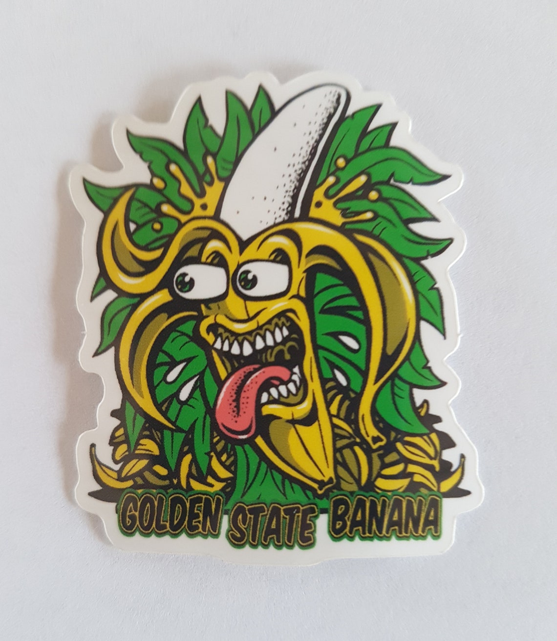 Golden State Banana Vinyl Sticker Cali Slap Weed 420 710 Cannabis ...