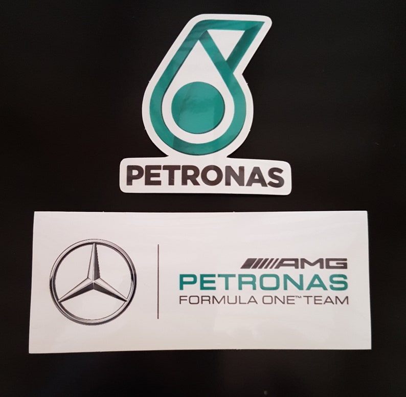 2 PACK AMG Petronas F1 Vinyl Sticker Mercedes Hamilton Team | Etsy