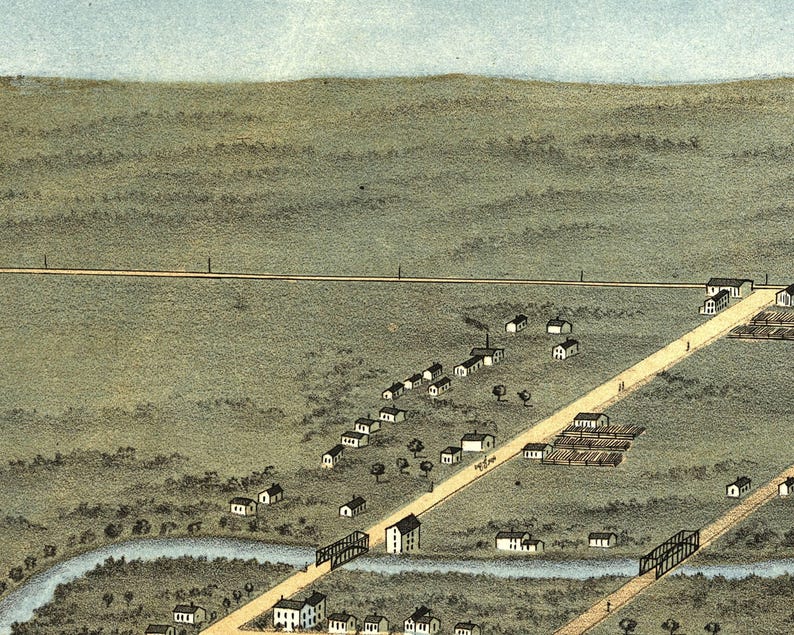 Old Map of Austin, Minnesota - Etsy