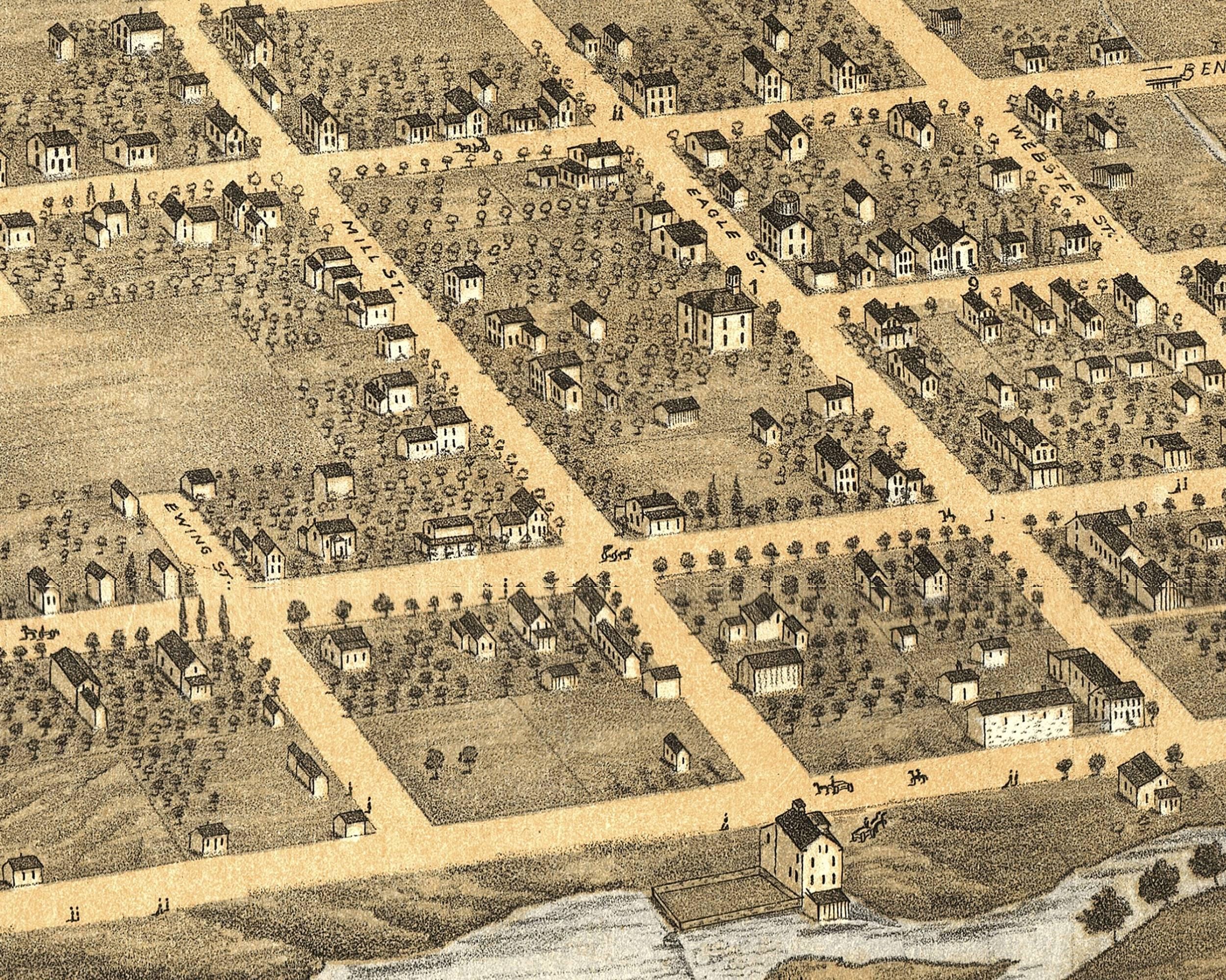 Old Map of Naperville, Dupage County, Illinois - Etsy