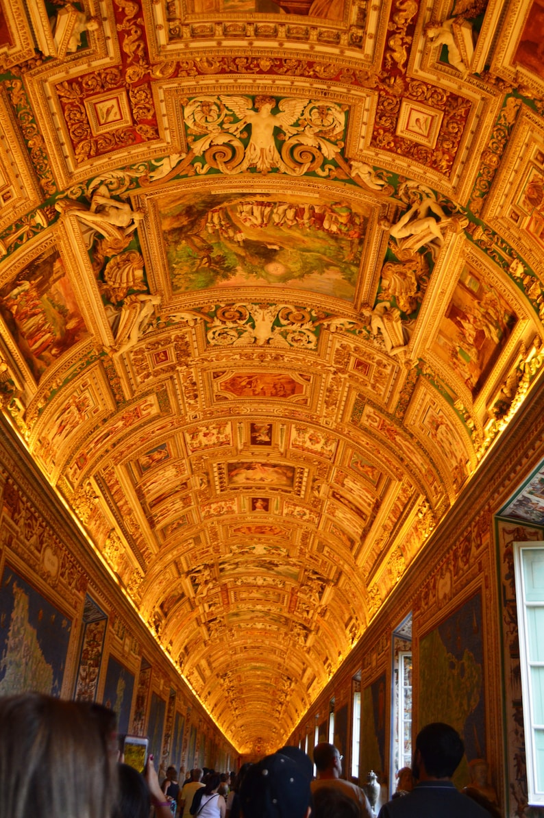 Photo of Vatican Museums Ceiling Rome Italy Free Shipping - Etsy