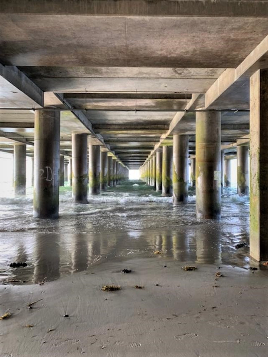 Photo Under Steel Pier Beach Ocean Atlantic City Free Shipping - Etsy