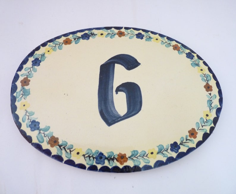 Oval Ceramic House Numbers Signs, Traditional Ceramic House Number ...