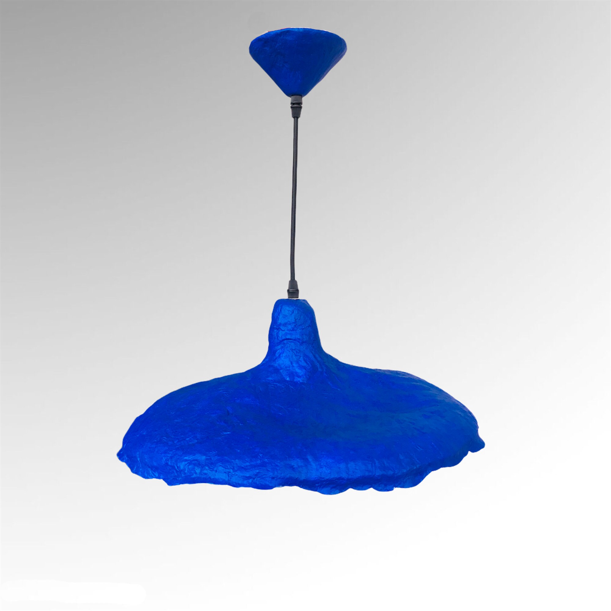 Unique paper mache pendant light farmhouse lighting for | Etsy