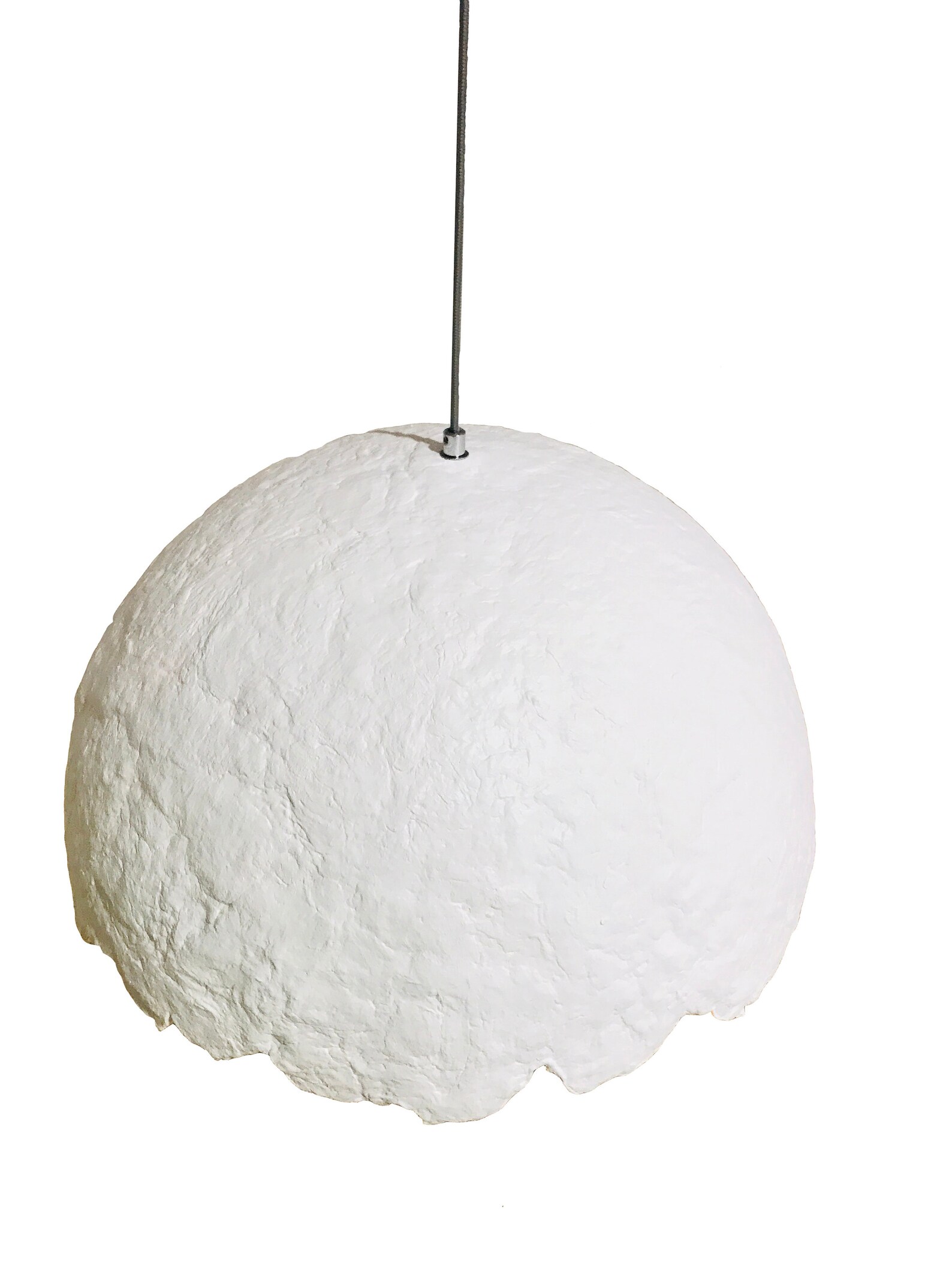 Paper Mache Lamp Sphere Industrial Ball Pendant Modern Light Design Eco ...