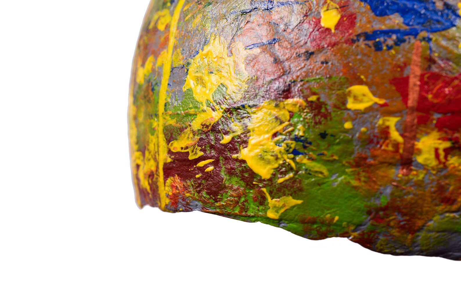 Pendant Light Made From Paper Mache Abstract Lamp Shade - Etsy