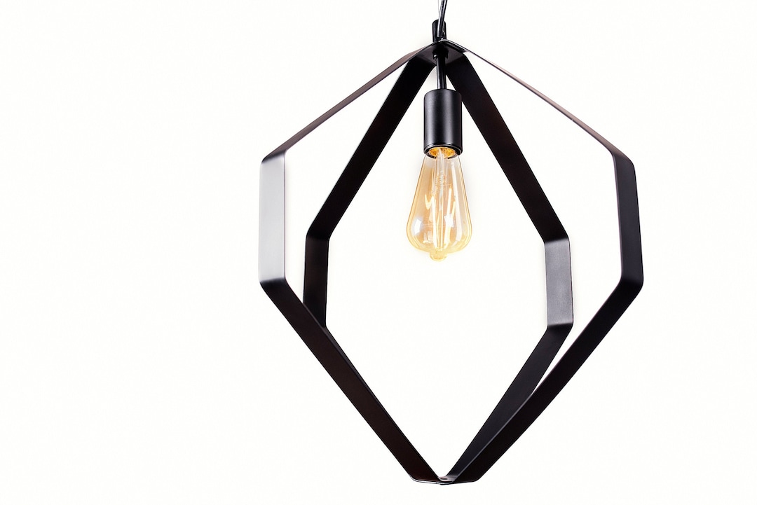 Iron Industrial Light, Metal Light Fixture - Etsy