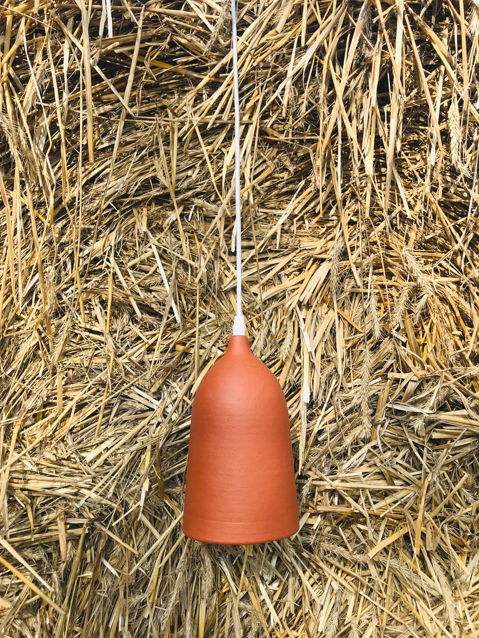 Ceramic farmhouse pendant lights bell shape light fixture | Etsy