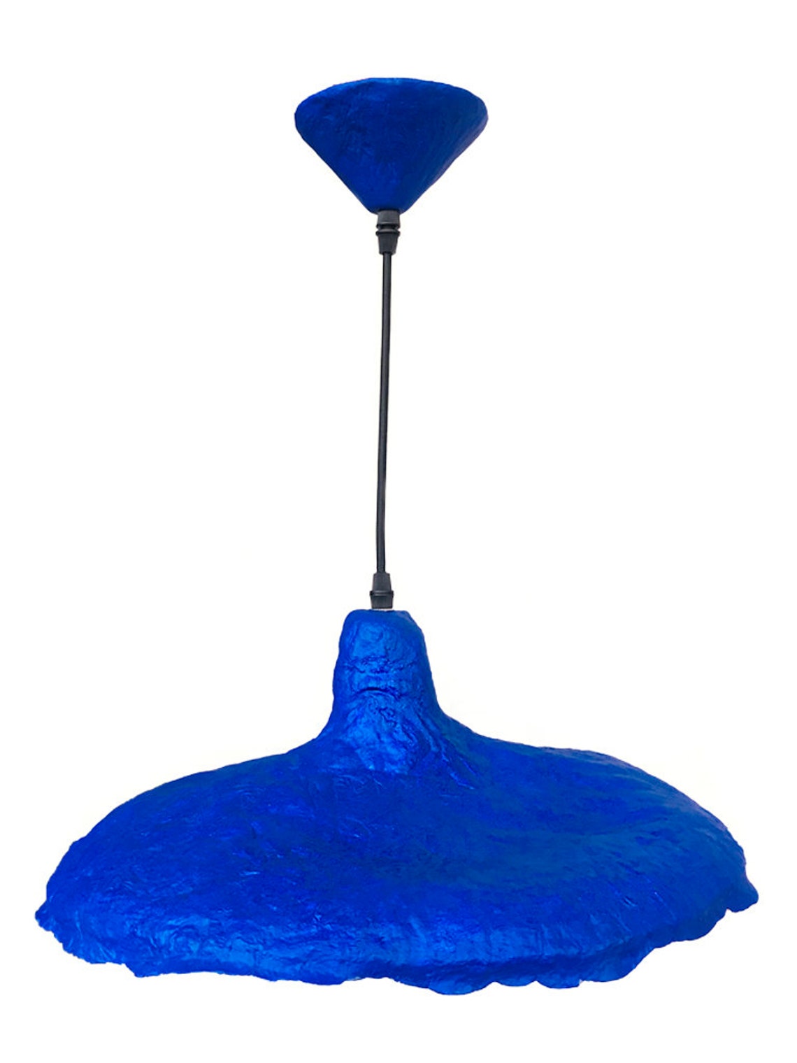 Unique Paper Mache Pendant Light Farmhouse Lighting for - Etsy