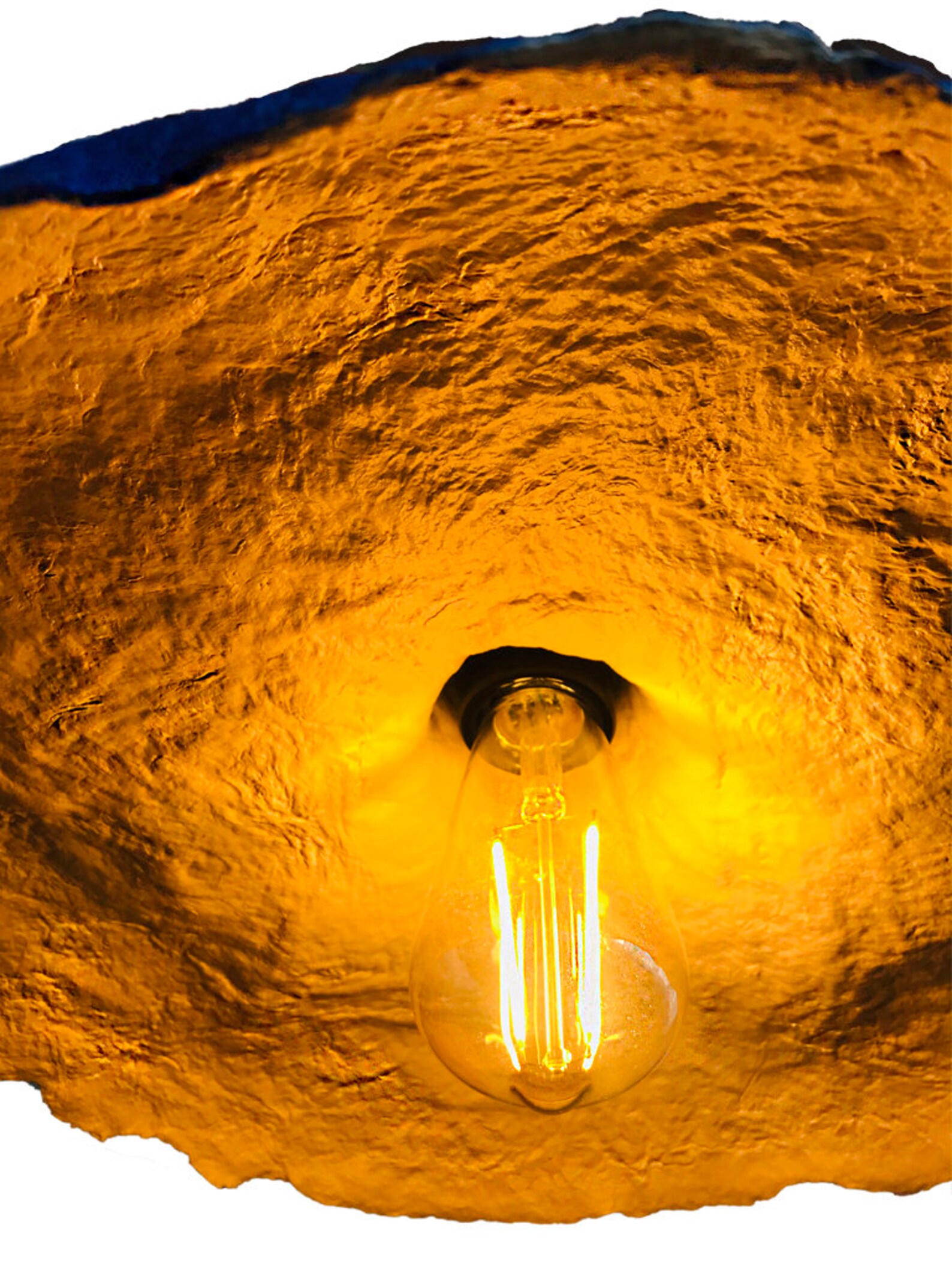 Unique Paper Mache Pendant Light Farmhouse Lighting for - Etsy