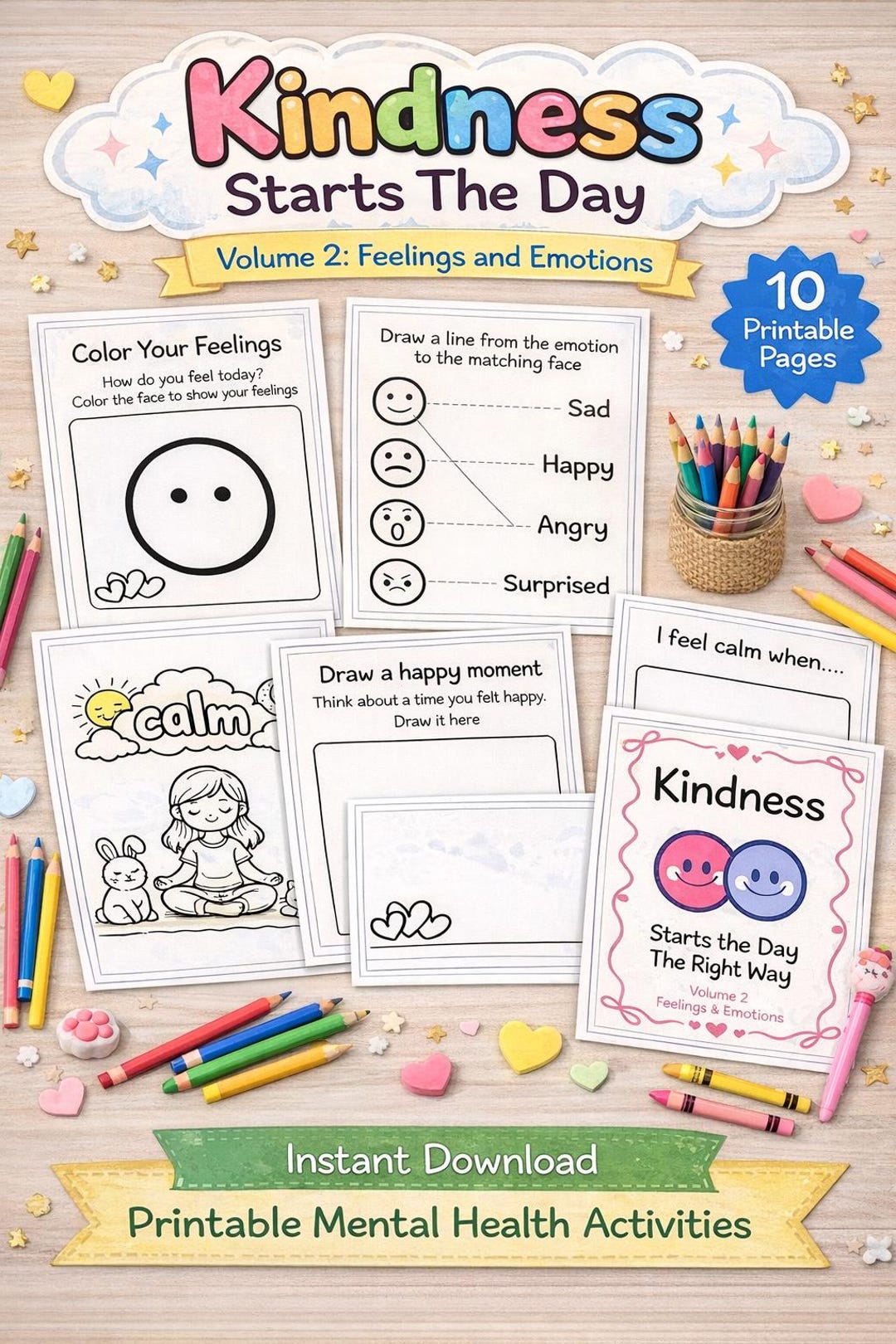 Kids Kindness Packet Bundle Morning Work | Early Finishers | Digital ...