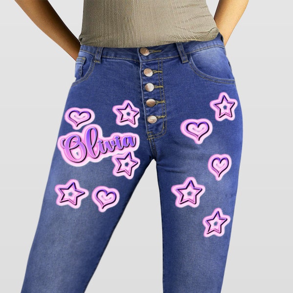Customized Jeans - Etsy