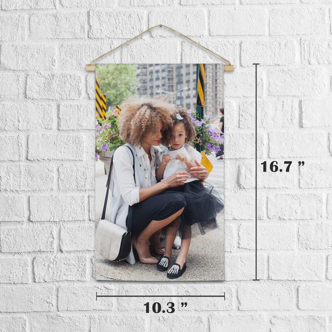 Custom Linen Tapestry With Your Photo, Personalized Gift Poster Image ...