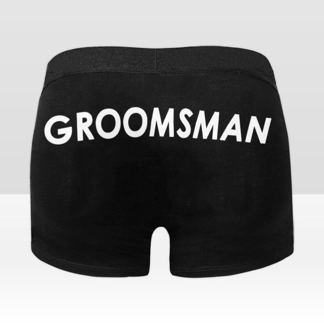 Custom Groom and Grooomsman Personalized Boxers Briefs With,wedding ...