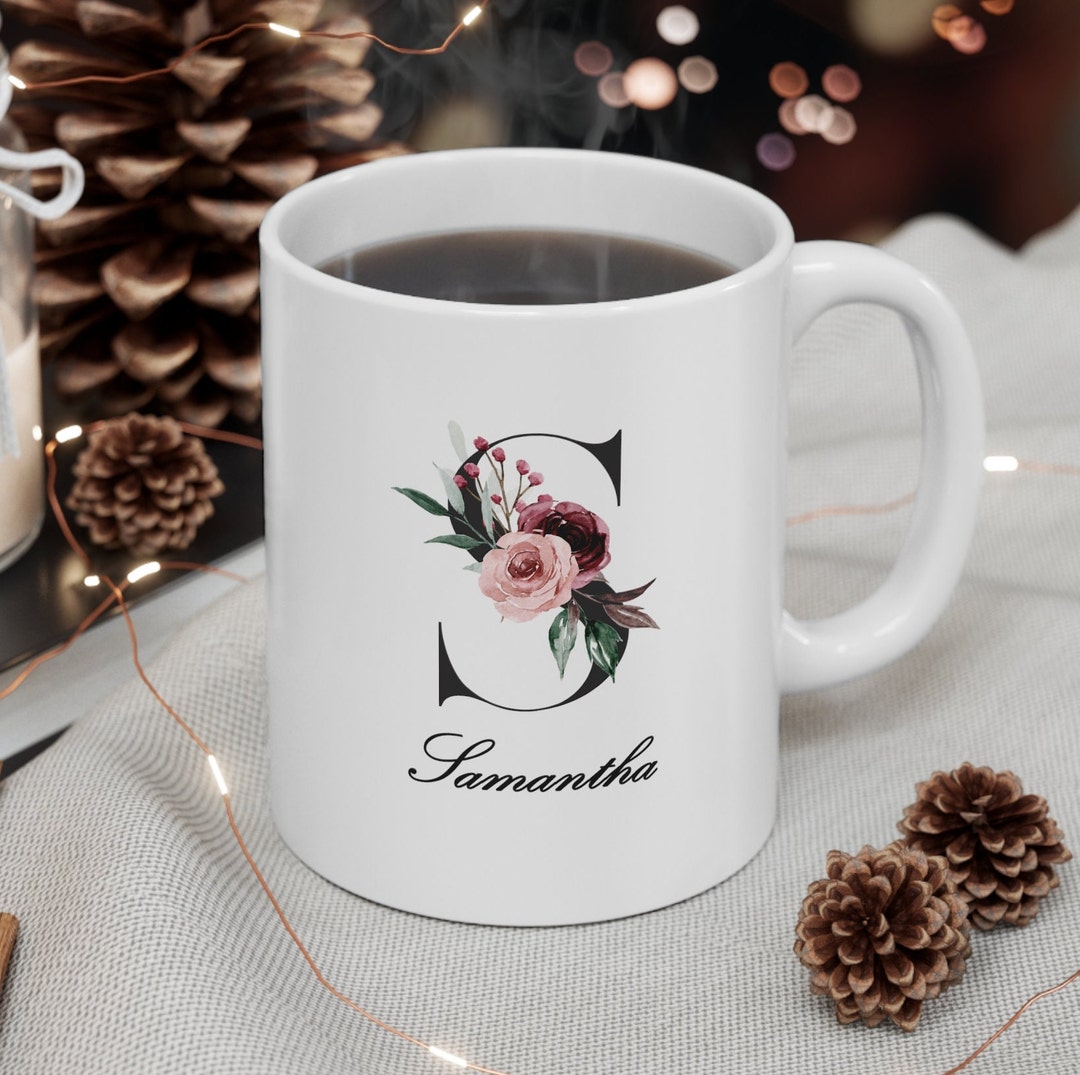 Custom Mug With Name, Personalized Cottage Core Mug, Custom Name Coffee ...