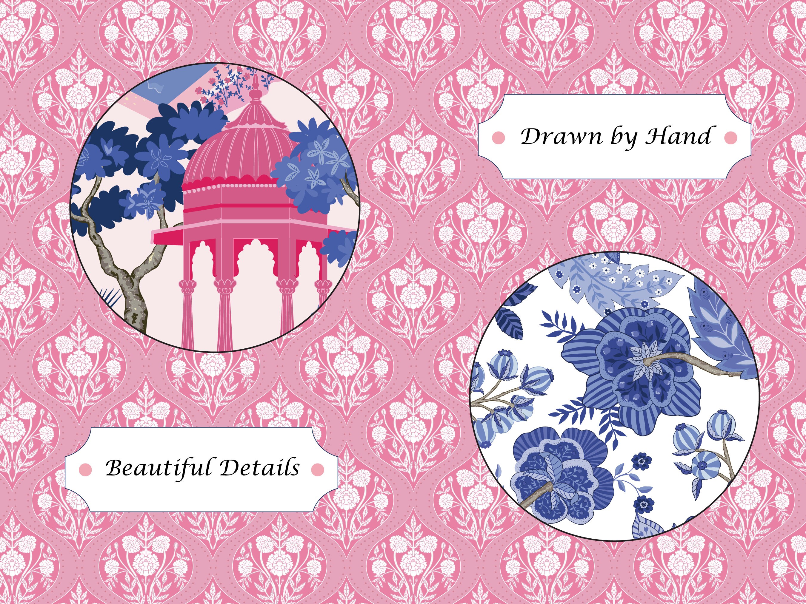 Indian Pattern, Digital Patterns India, Mughal Garden Designs, Digital ...