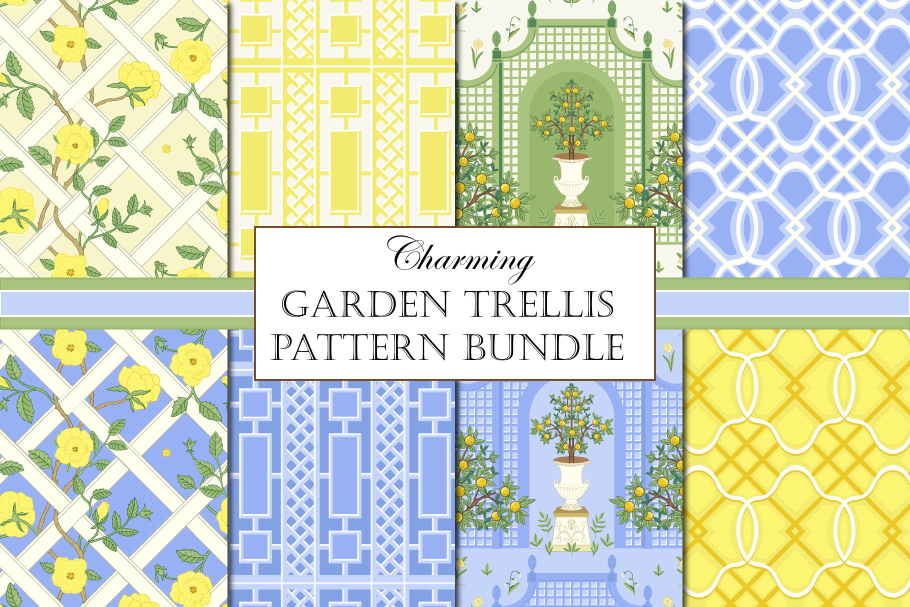 Yellow Trellis Pattern
