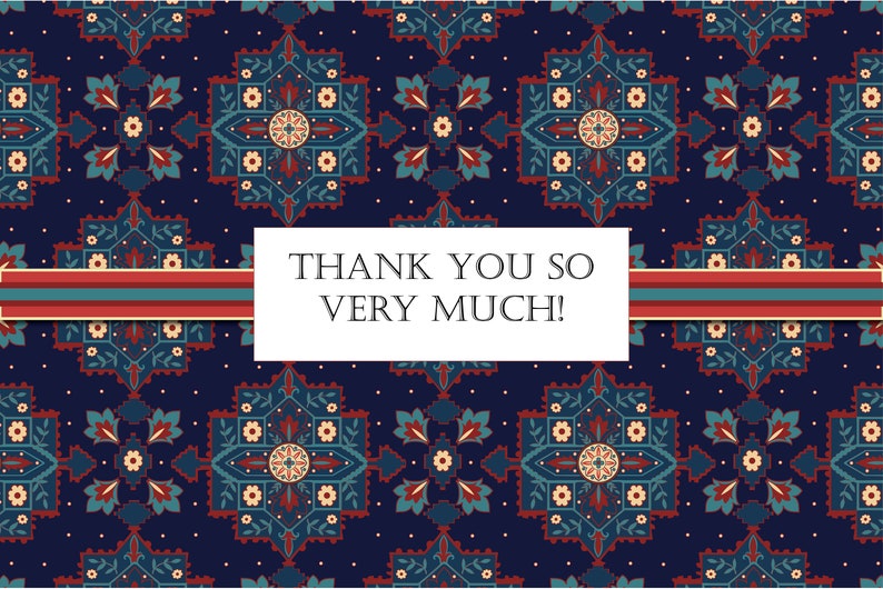 Persian Style Digital Papers - Persian Rug Design - Persian Printable ...