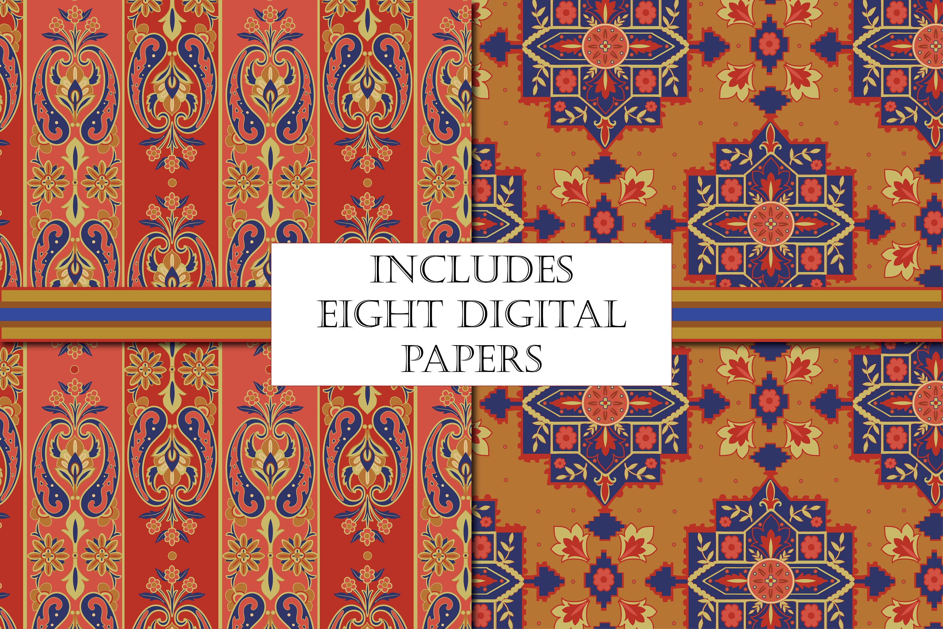 Persian Digital Papers Southwest Digital Papers Printable - Etsy
