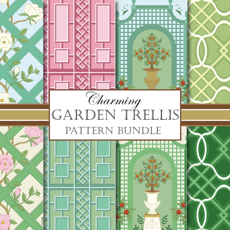 Trellis Wallpaper - Etsy