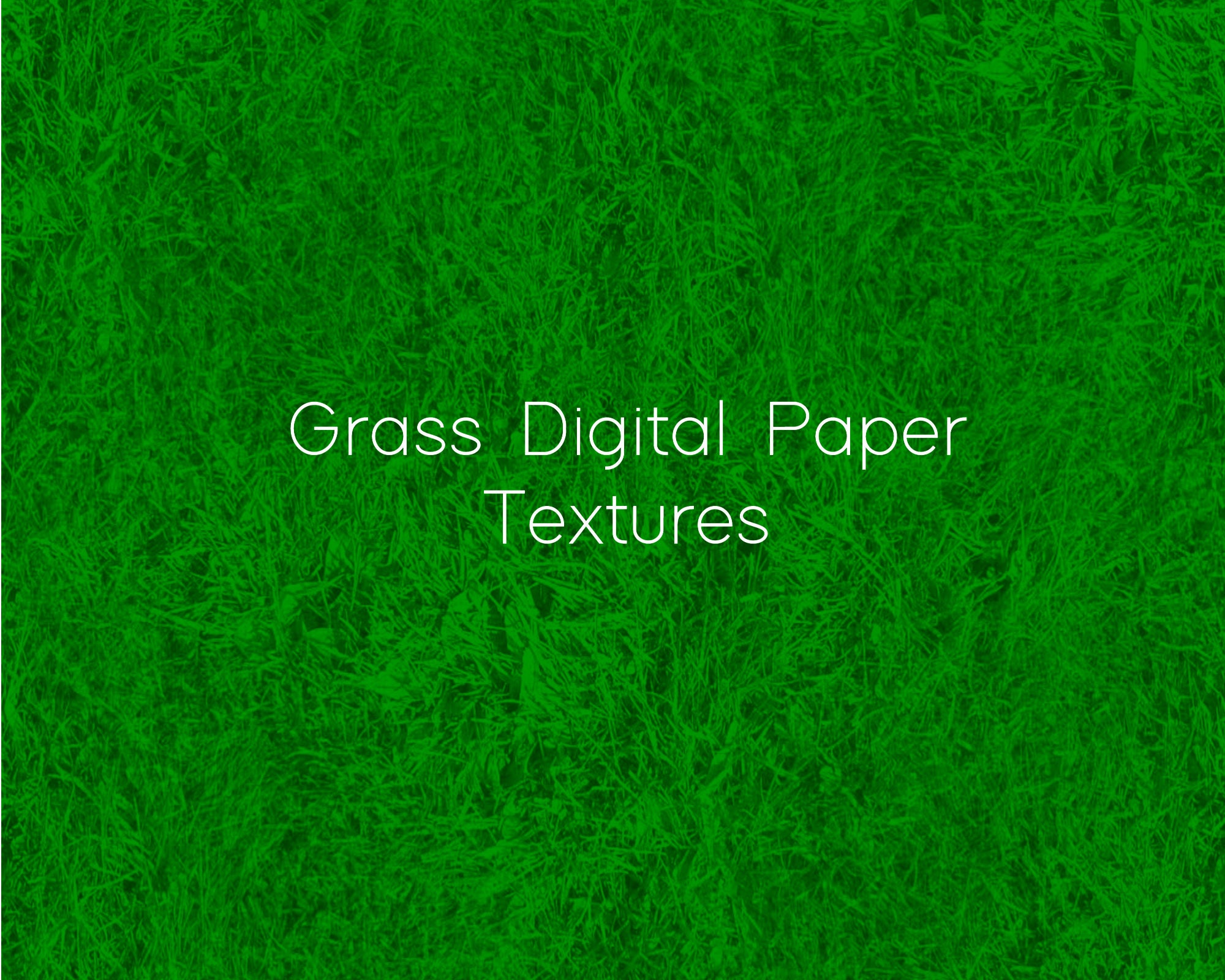 Green Grass Digital Paper Pack, Set of Five Digital Green Leaf, Green ...