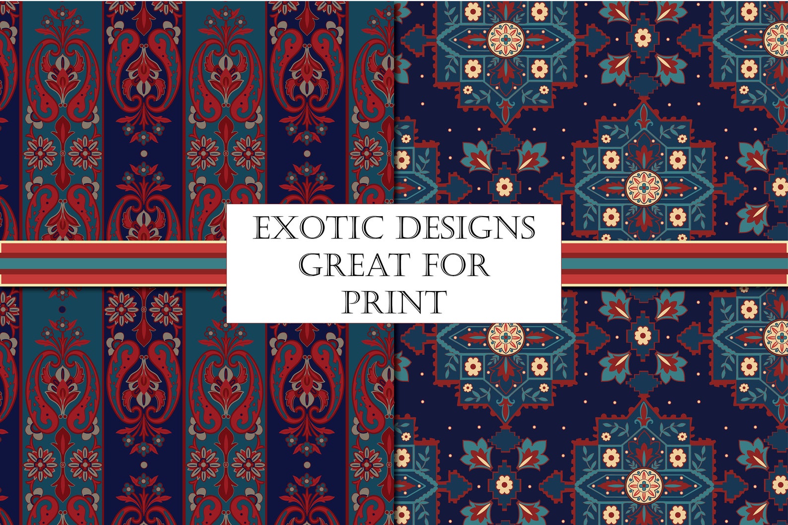 Persian Style Digital Papers - Persian Rug Design - Persian Printable ...