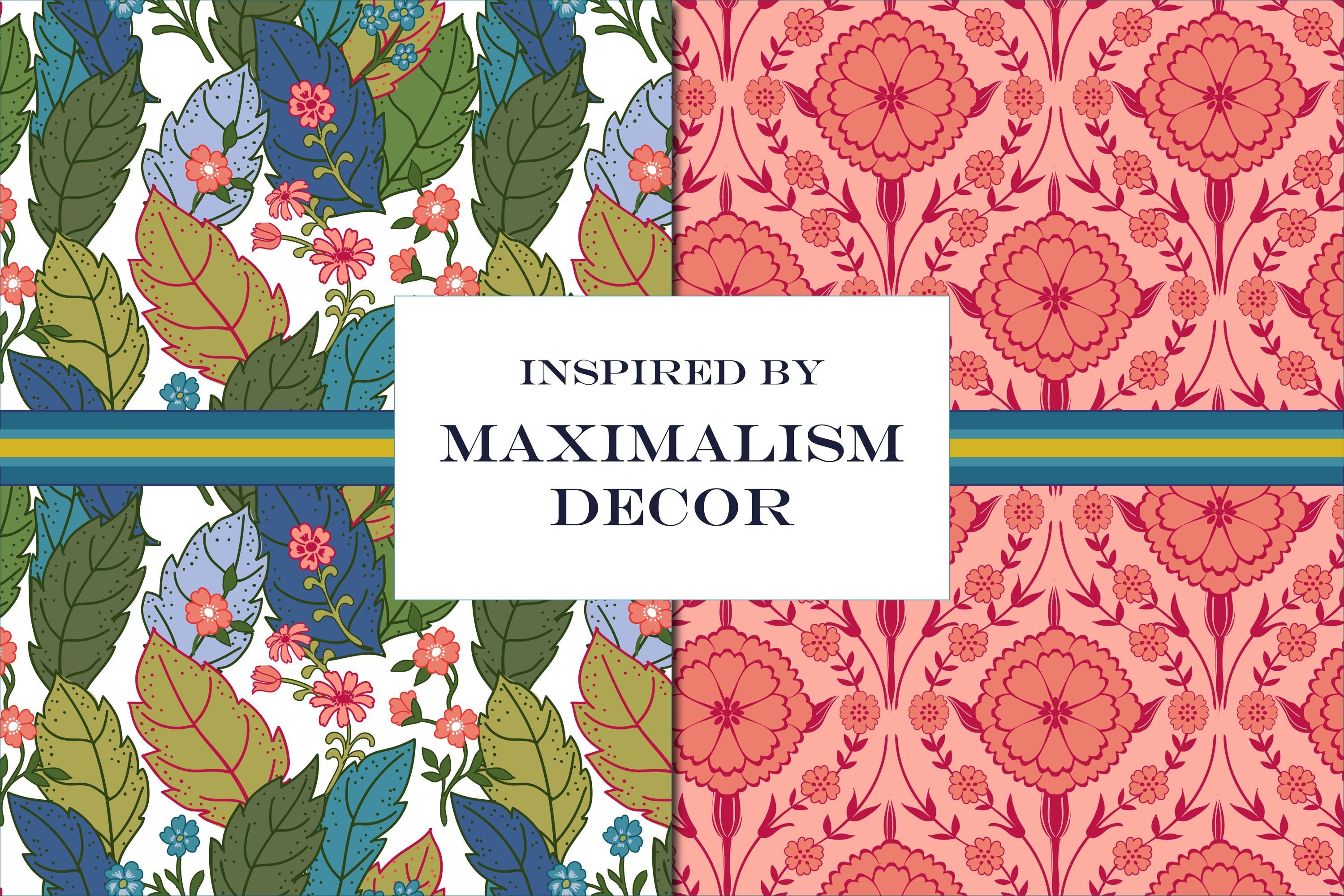 Colorful Boho Digital Paper: Maximalist Seamless Patterns (digital ...