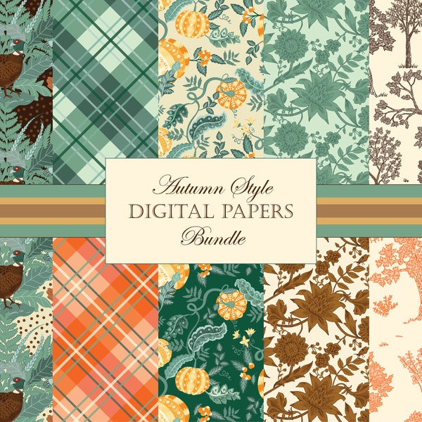 Toile Digital Paper - Etsy