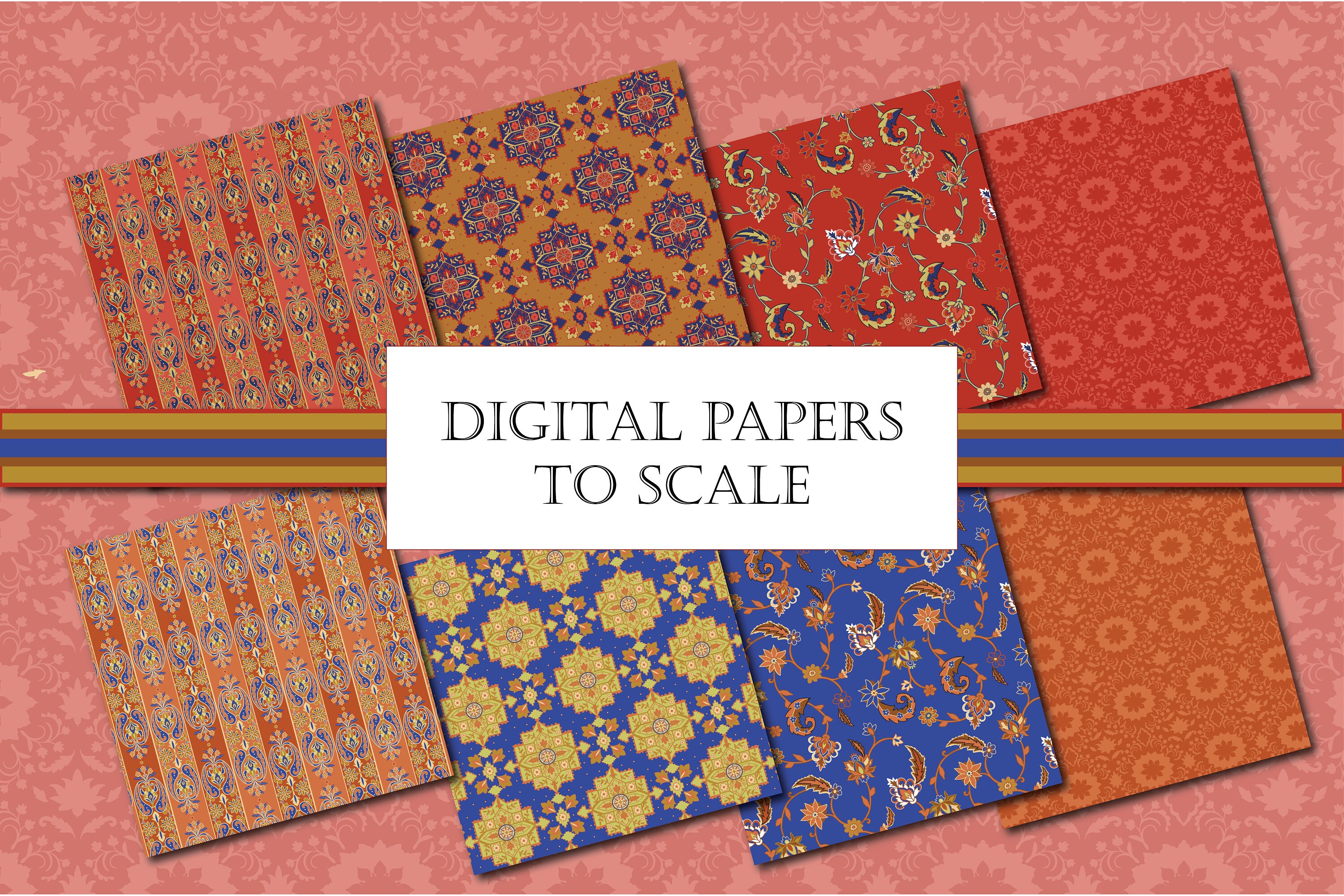 Persian Digital Papers Southwest Digital Papers Printable - Etsy