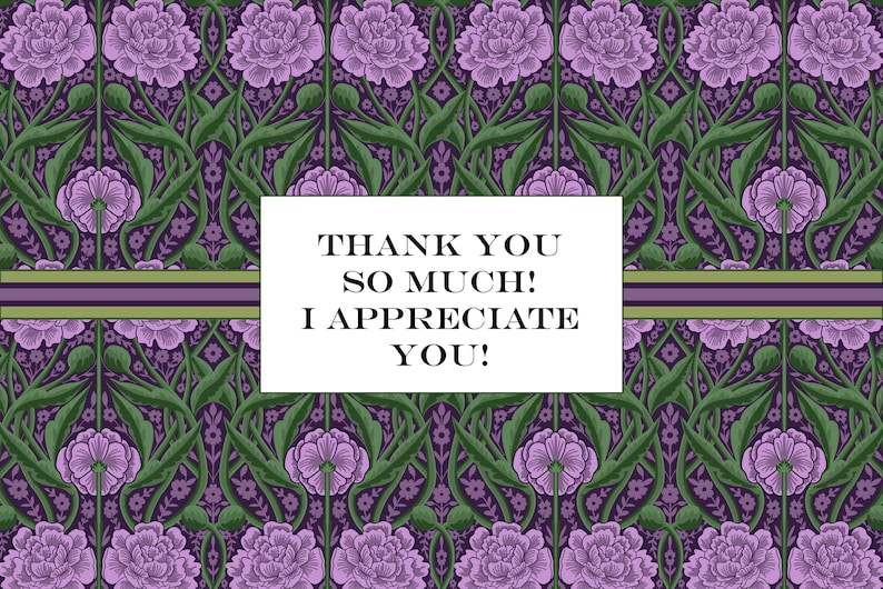 William Morris Purple Floral Digital Paper: Seamless Textile Designs ...