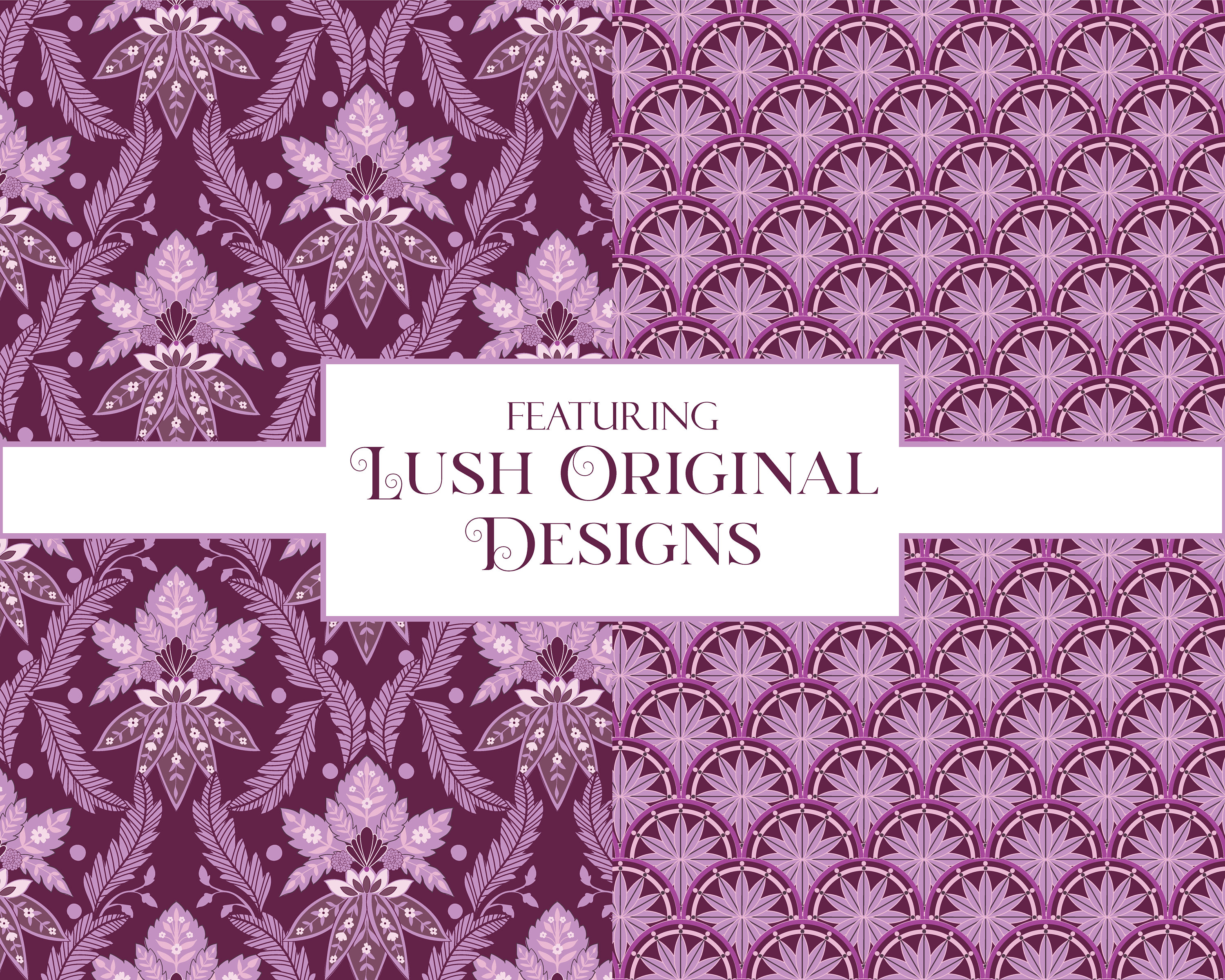 Purple Digital Paper, Luxury Digital Paper, Baroque Damask Royal ...