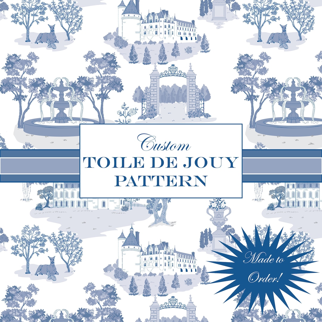 Custom Toile De Jouy Design - Custom Toile - Made to Order Pattern for ...