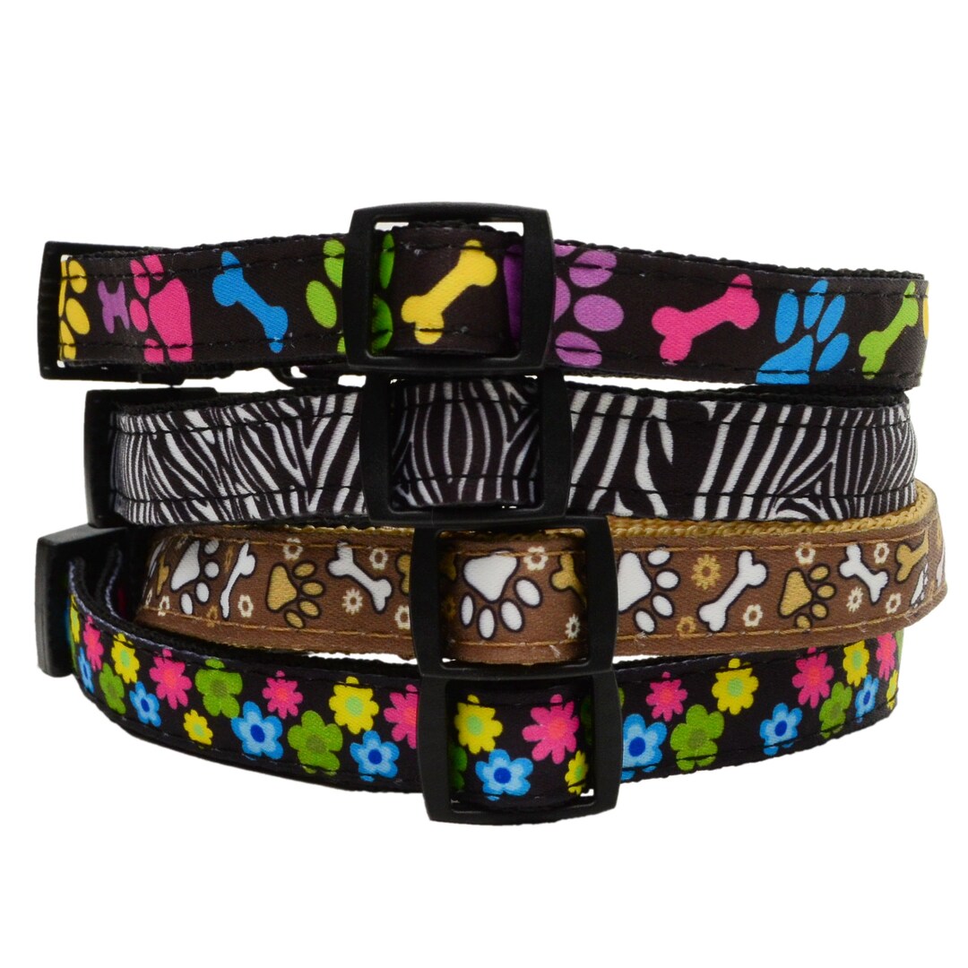Nylon Puppy Dog Collar Webbing Adjustable Clipon Buckle - Etsy