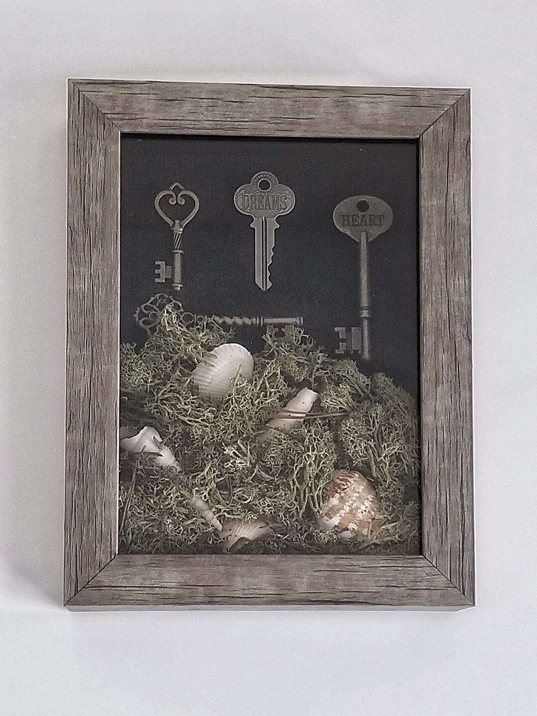 Decorative Shadow Box - Beach Wood - Etsy