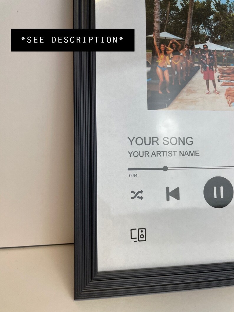 Acrylic Spotify Song Frame Engraved | Etsy Acrylic Spotify Song Frame Engraved | Etsy