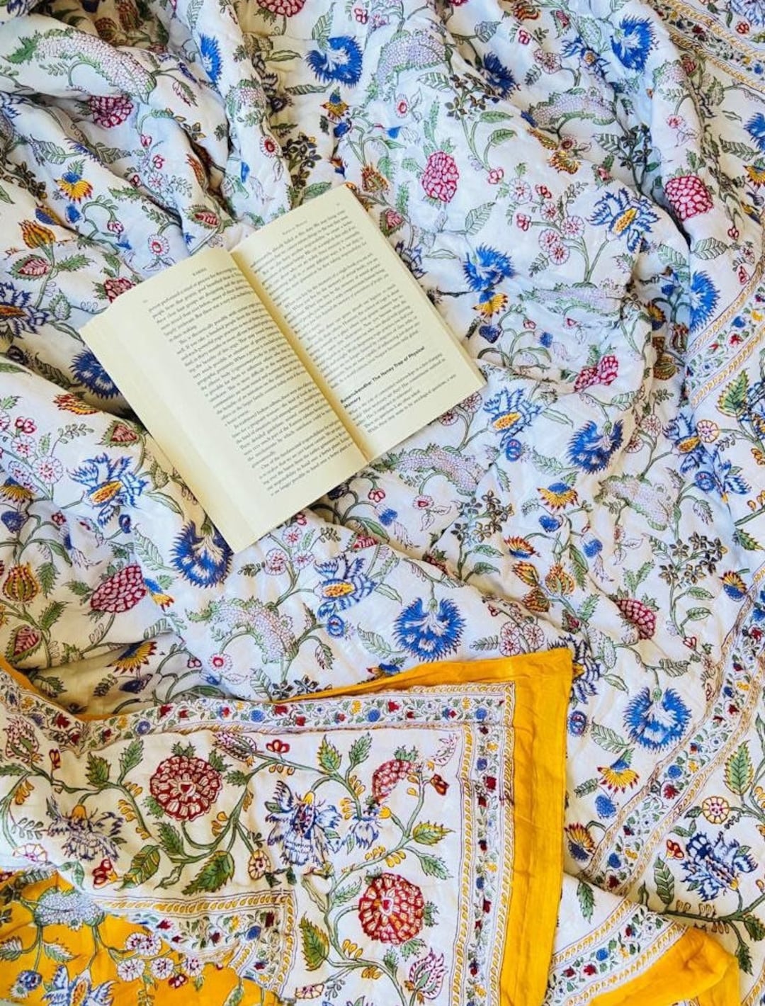 Indian Reversible Quilts/jaipuri Razai/soft Quilt/hand Block Print ...