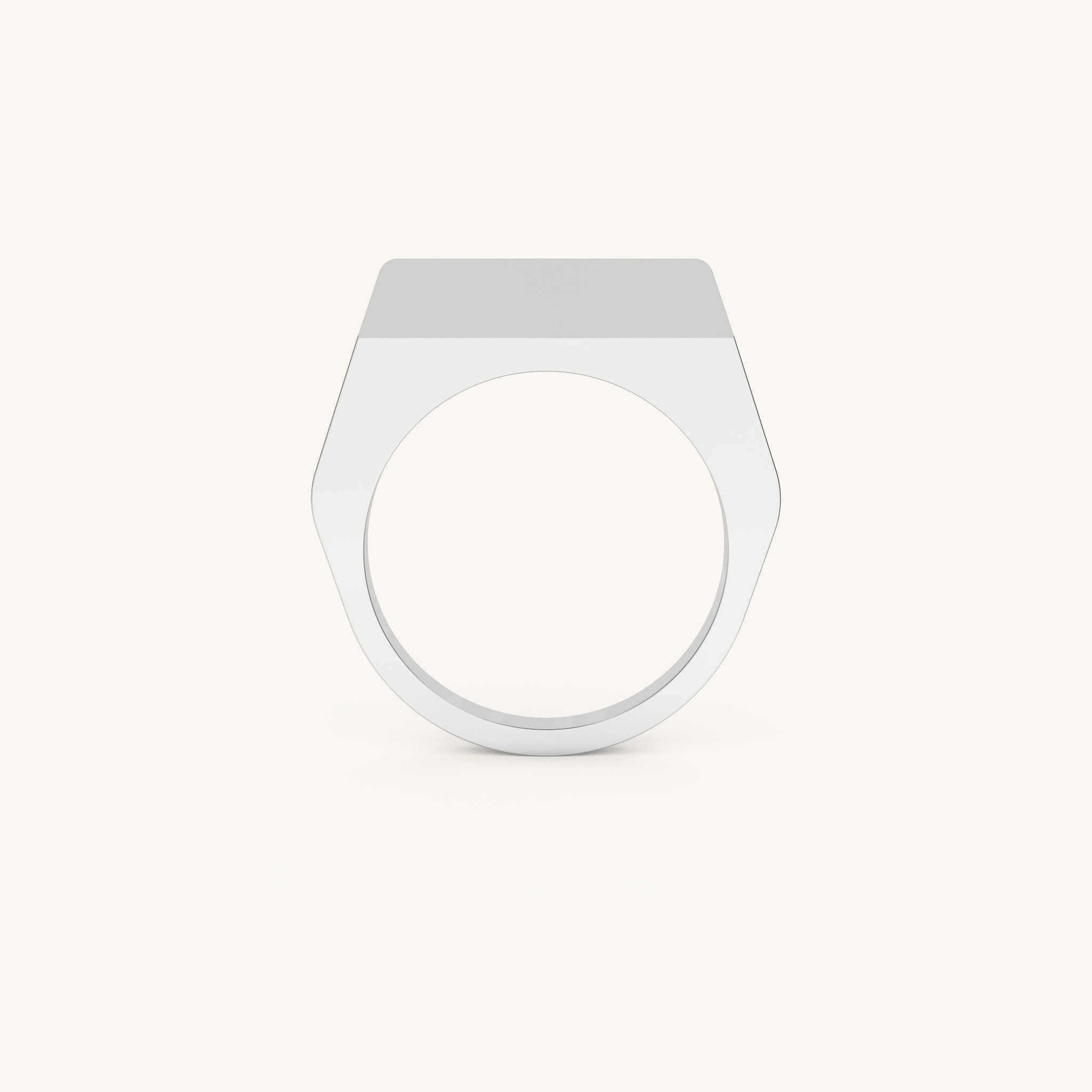 Edge Stacker Minimalist Flat Beveled Edge Ring - Etsy