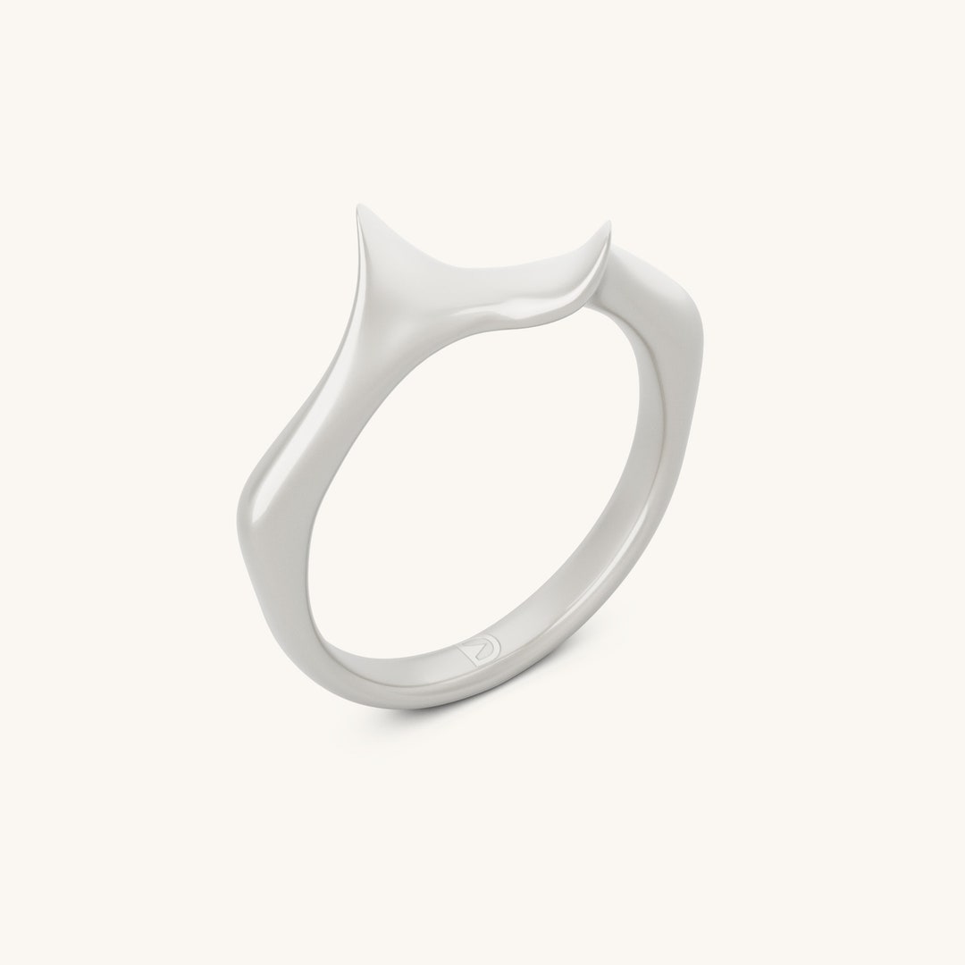 Wave Stacker - Minimalist Cascading Ring - Etsy