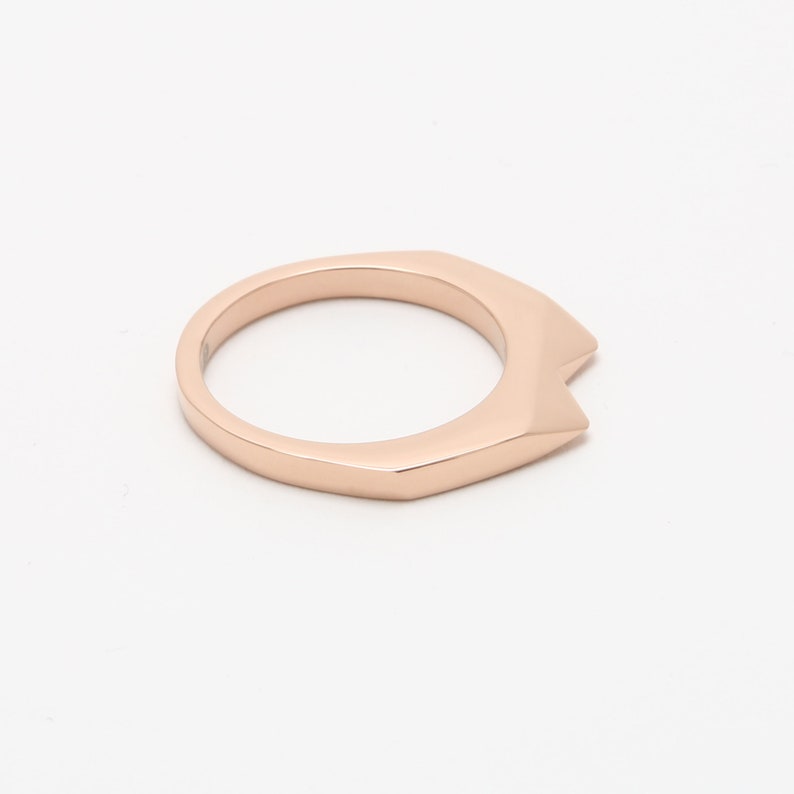 Duo Stacker Minimalist Double Point Spike Ring - Etsy