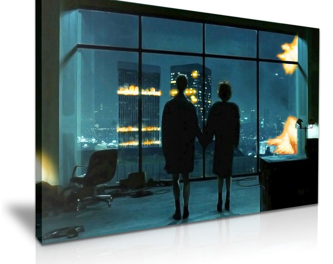 Fight Club Ending Scene Stretched Canvas Wall Art More Size - Etsy