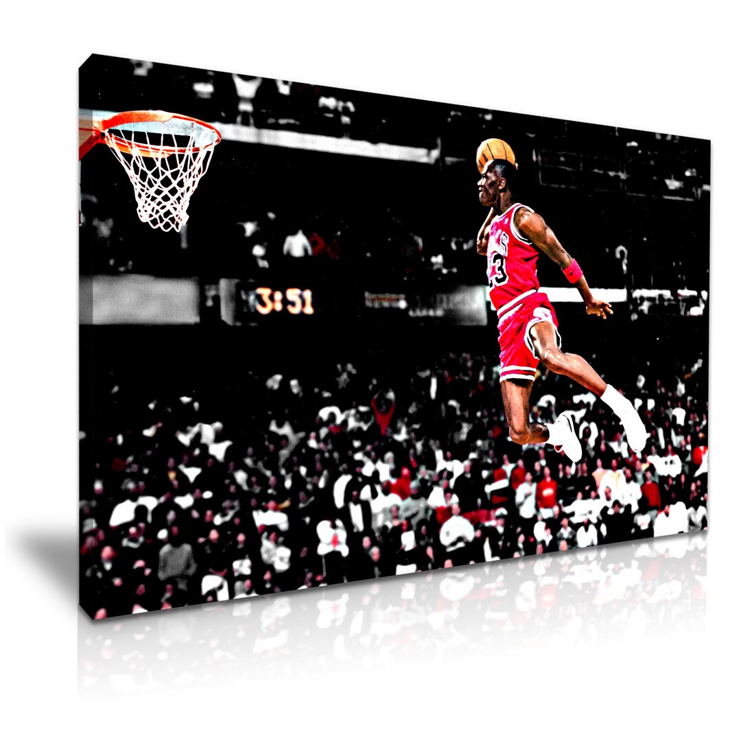 Michael Jordan Stretched Canvas ~ More Size - Etsy UK