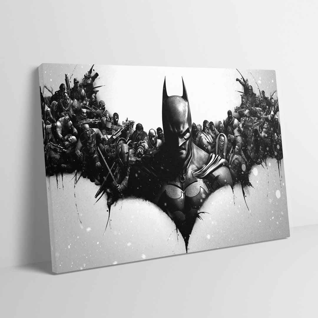 Dark Knight Canvas Print, Bat Logo Poster, Movie Fan Art - Etsy UK