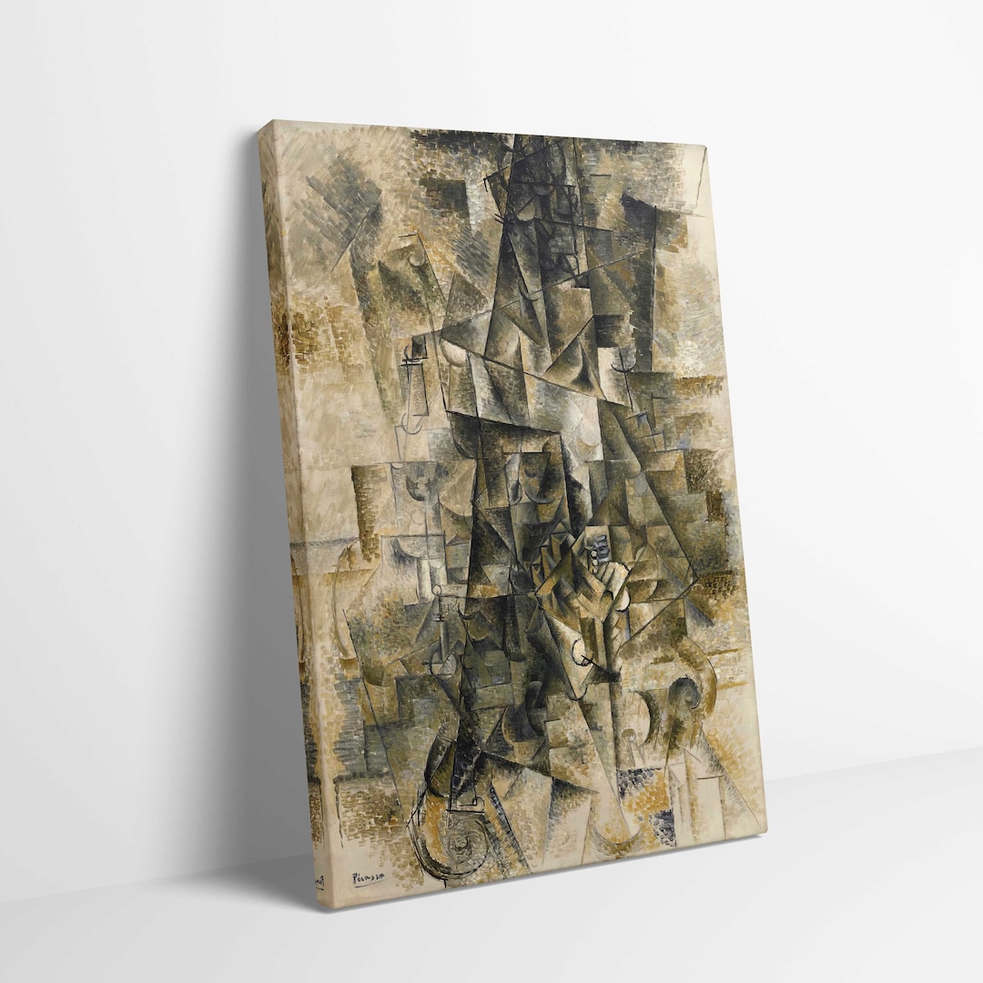 Picasso's the Accordionist Print, Cubist Art Poster or Stretched Canvas ...