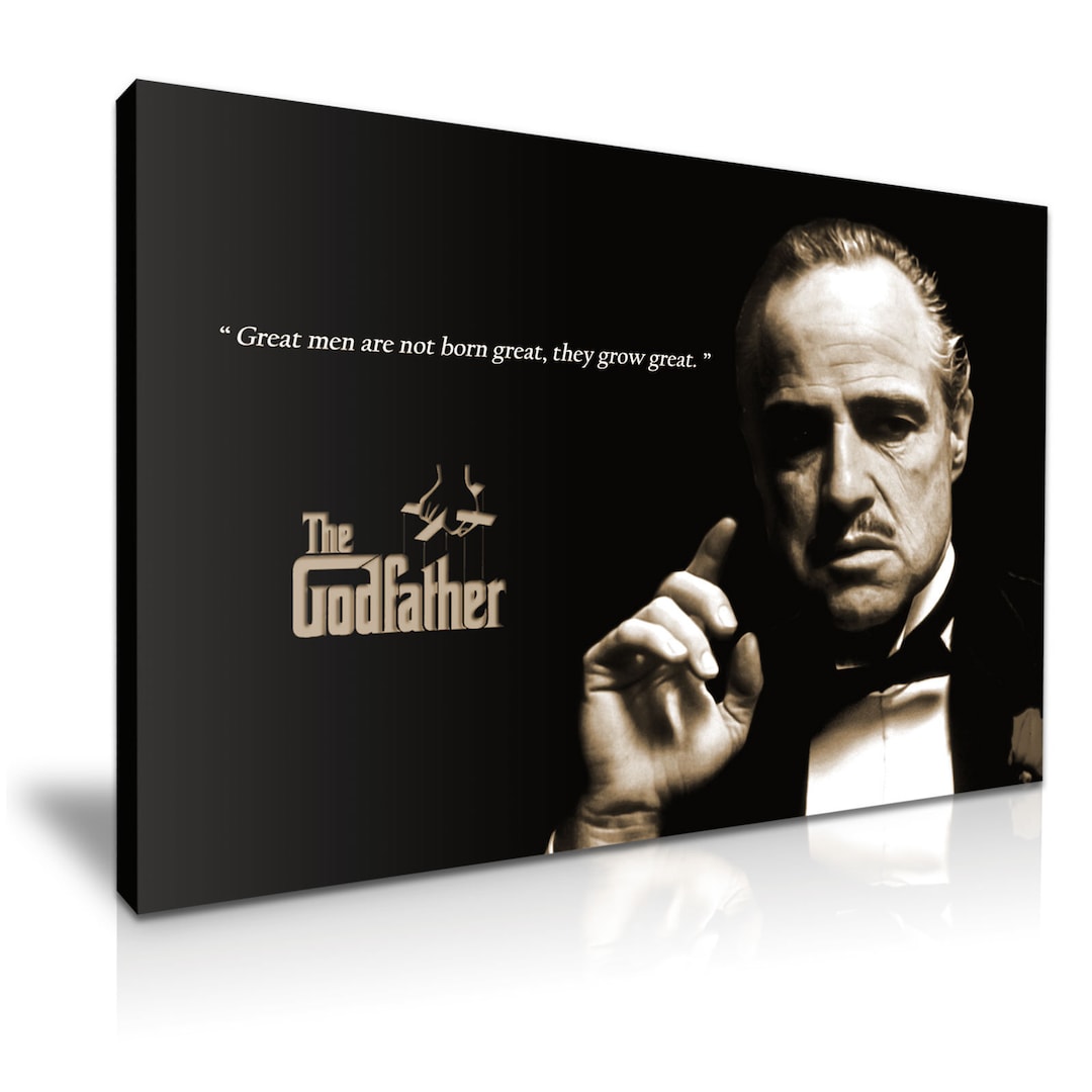 The Godfather Vito Corleone Quote Stretched Canvas ~ More Size - Etsy