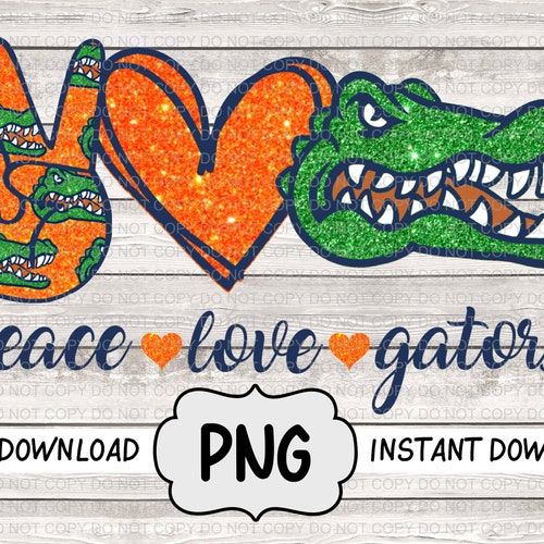 Gators With Open Heart SVG AI EPS File Gators School | Etsy Canada